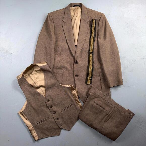 Johnny Carson | Suits & Blazers | Vtg Mens 3 Pc Suit 4 Jacket Coat ...